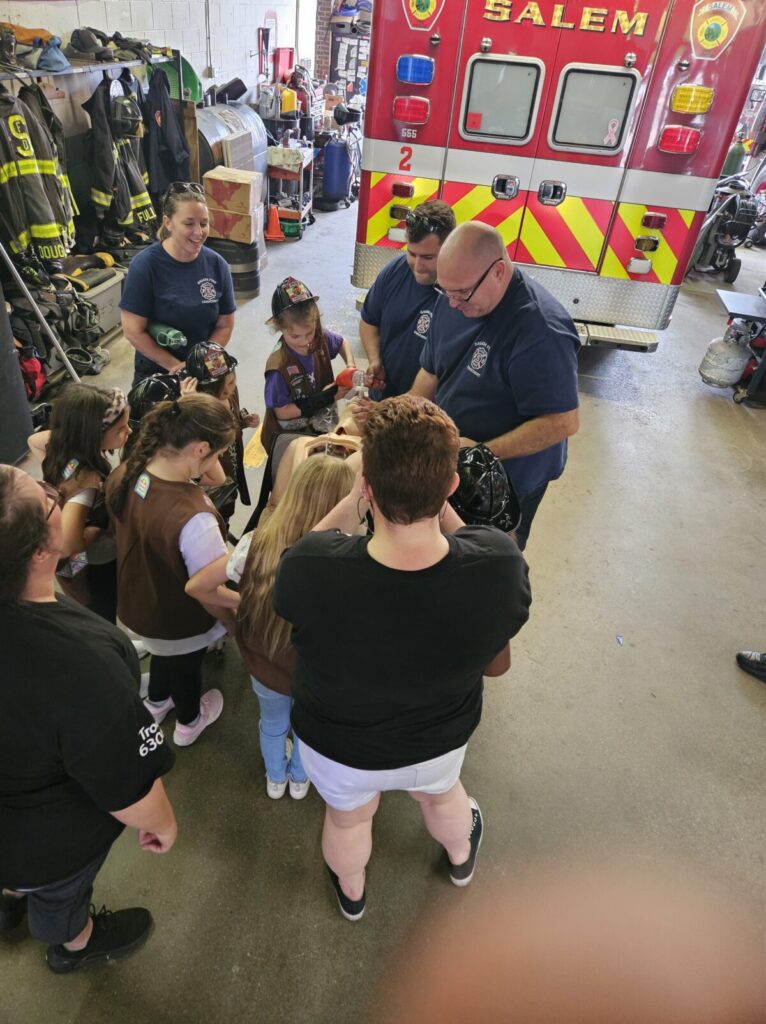 Local Girl Scout Troop Visits Salem Fire Department - Salem Town Hall Times