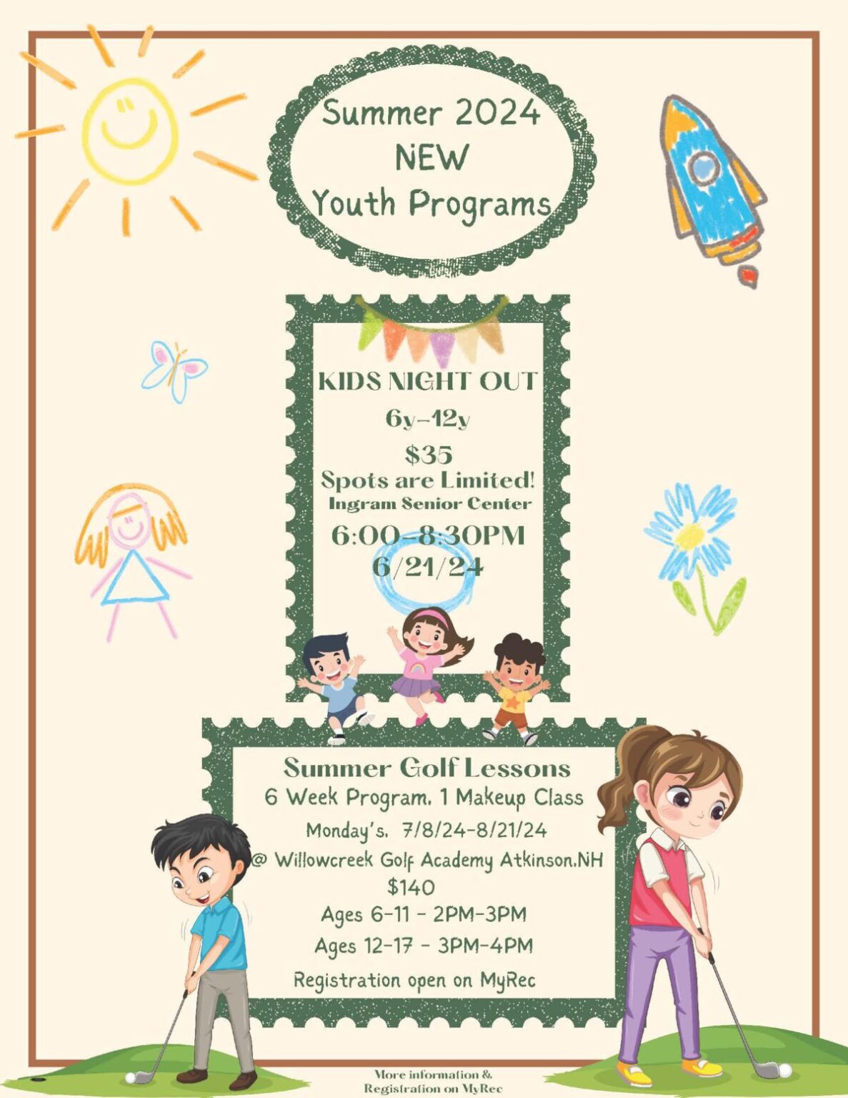 New Recreation Programs include Youth Golf & Kids Night Out - Salem ...
