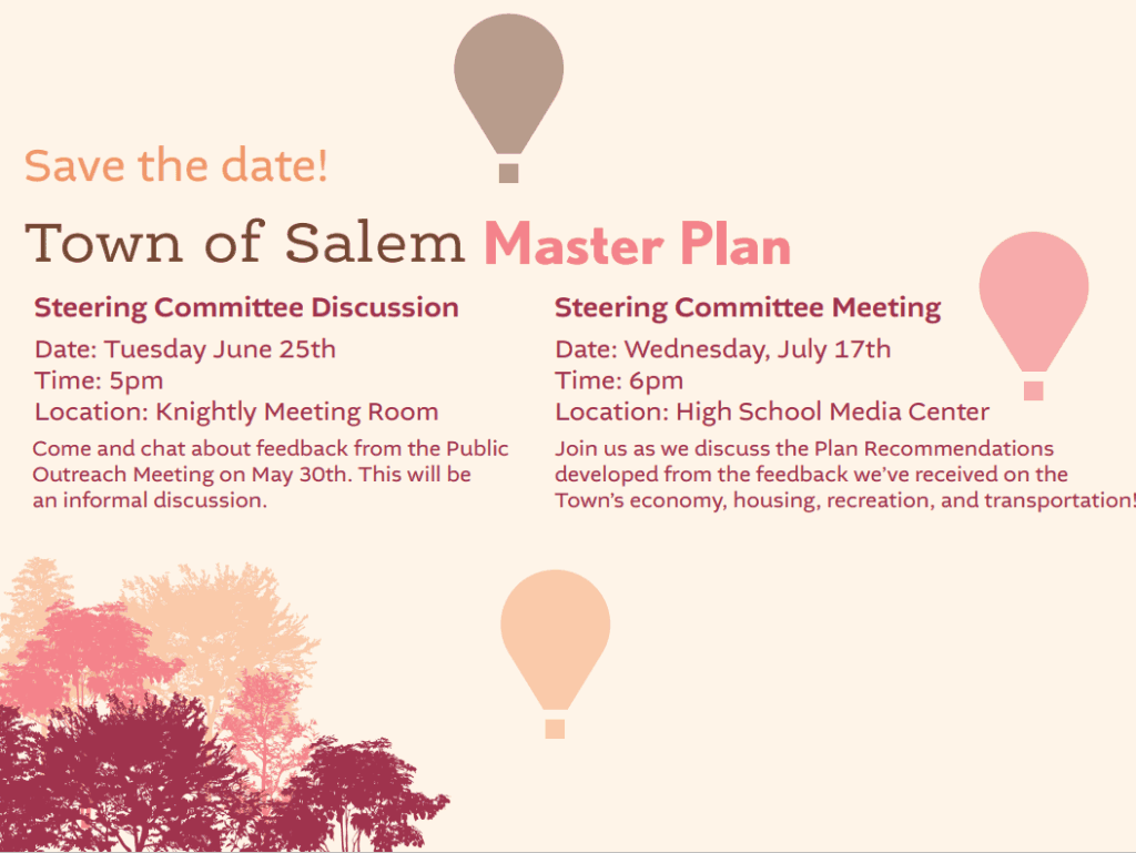 Summer Master Plan Meetings and Updates - June 21, 2024 Update - Salem ...