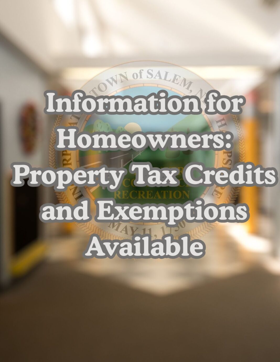 Information for Homeowners: Property Tax Credits and Exemptions ...